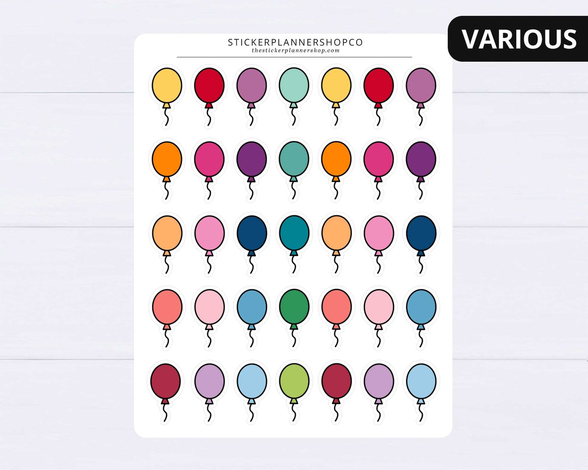 Balloon Planner Stickers – The Sticker Planner Shop