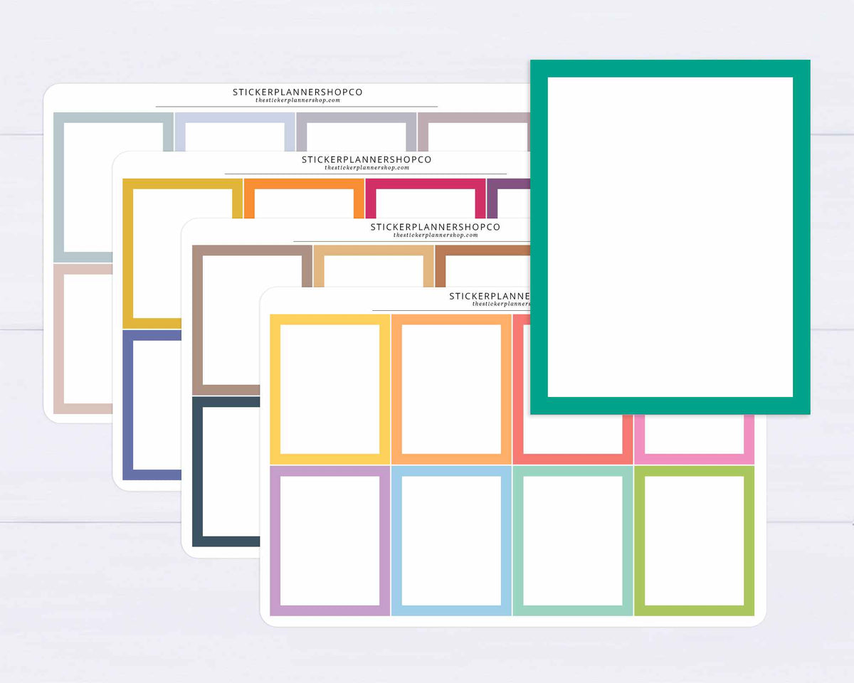 Full Box Planner Stickers - 12 Stickers – The Sticker Planner Shop