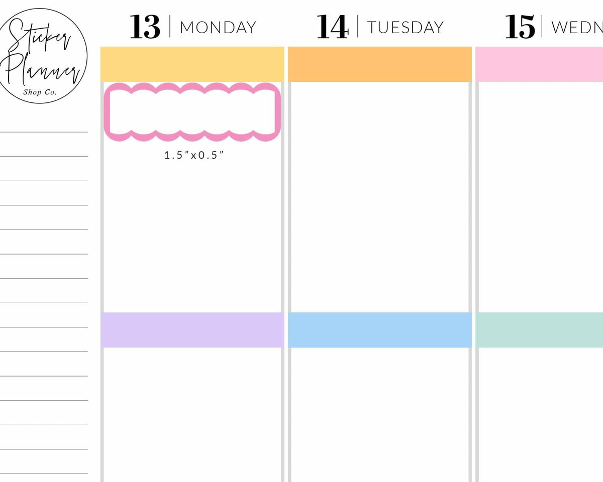 Scallop Labels – The Sticker Planner Shop