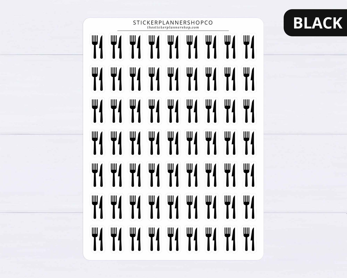 Fork Knife Stickers – The Sticker Planner Shop