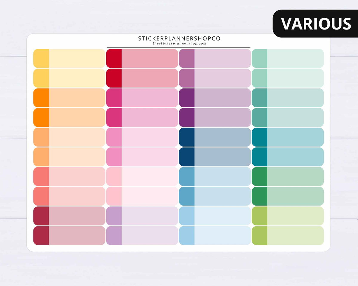 2 tone label stickers – The Sticker Planner Shop