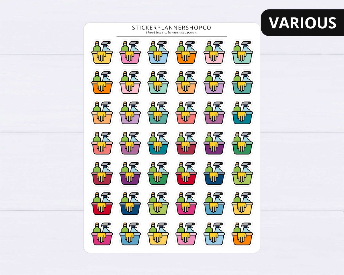 Cleaning Bucket Stickers – The Sticker Planner Shop